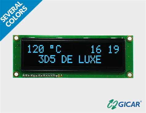 Text Only OLED 16 X 2 Characters Big Characters OLED Display Gicar