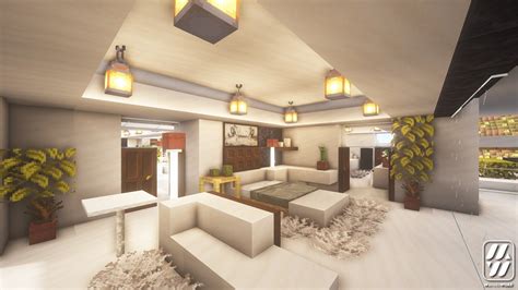 Modern House Living Room Minecraft