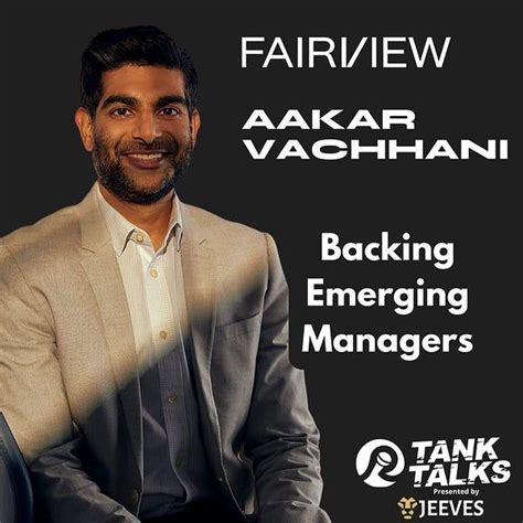 Aakar Vachhani Linkedin‘de Backing Emerging Managers With Aakar Vachhani From Fairview Capital
