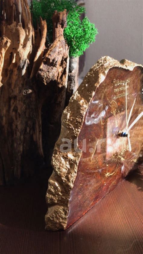 Часы камень из эпоксидной смолы — купить в Красноярске Состояние Новое Часы настенные