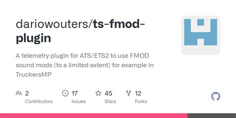 GitHub Dariowouters Ts Fmod Plugin A Telemetry Plugin For ATS ETS2