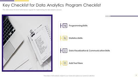Data Analytics Program Checklist Ppt Powerpoint Presentation Complete Deck With Slides