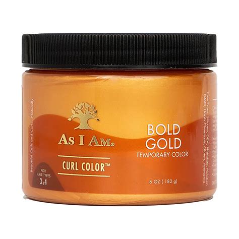 As I Am Curl Color™ Temporary Color Gel Damage Free Bold Gold 6 Oz