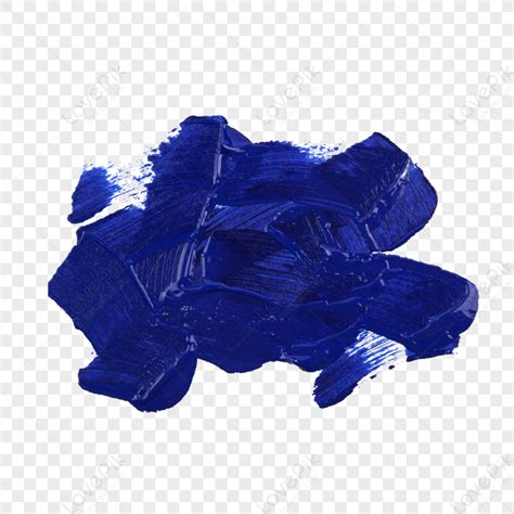 진한 파란색 유성 페인트 물감 일러스트정물브러시 Png 일러스트 무료 다운로드 Lovepik