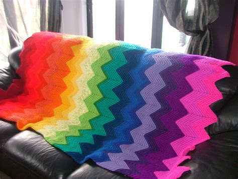 Ravelry Zig Zag Blanket Pattern By Krafty Kiwi