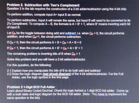 Solved Digital Logic Question The Diagrams On T