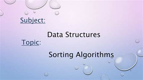 Sorting Types And Algorithms Ppt
