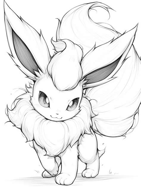 Flareon Coloring Page In Pokemon Sketch Pokemon Drawings Pokemon Coloring Pages