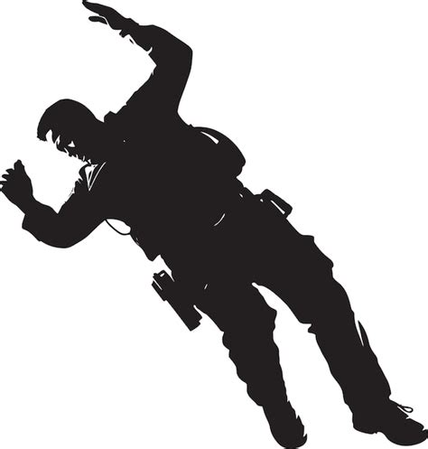 Premium Vector Urban Warfare Black Vector Of Police And Violence