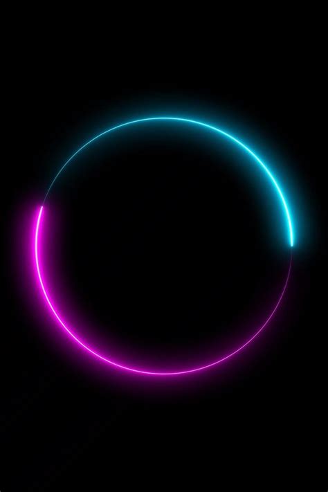 Neon Circle Animation Stock Video Footage