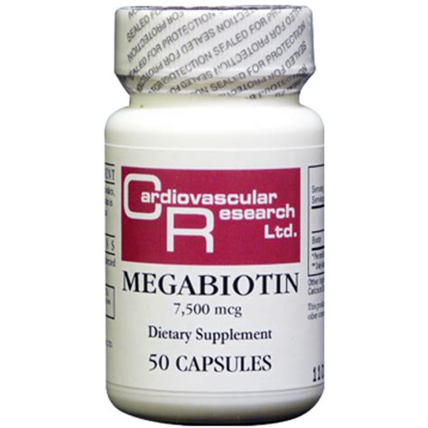 Ecological Formulas Megabiotin 10000 Mcg 50 Softgels