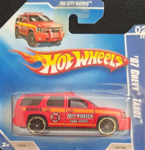 Hot Wheels City Works 07 Chevy Tahoe Universo Hot Wheels