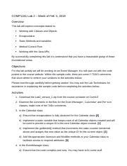Lab 02 Pdf COMP1161 Lab 2 Week Of Feb 5 2018 Overview This Lab Will Explore Concepts Related