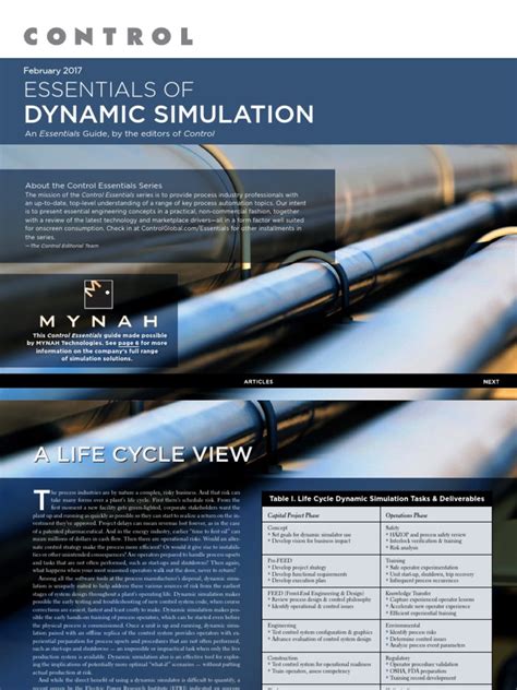dynamic simulation essentials of pdf simulation system