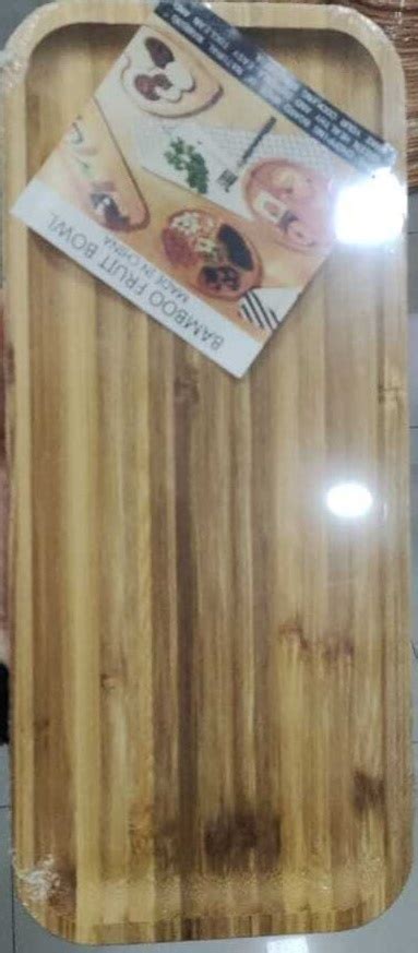 ოთკუთხედი ხის თეფში