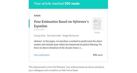 Pose Estimation Based On Sylvesters Equation