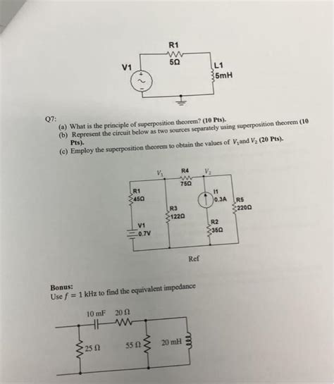 Solved Q7 A What Is The Principle Of Superposition