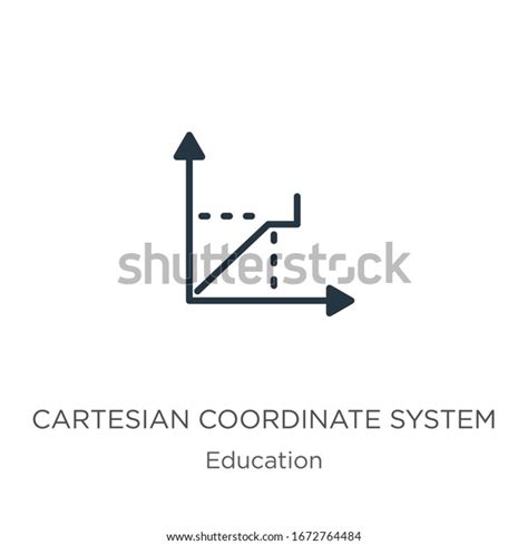 Cartesian Coordinate System Icon Vector Trendy Stock Vector Royalty Free 1672764484 Shutterstock