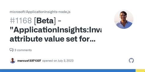 Beta Applicationinsightsinvalid Attribute Value Set For Key Req · Issue 1168