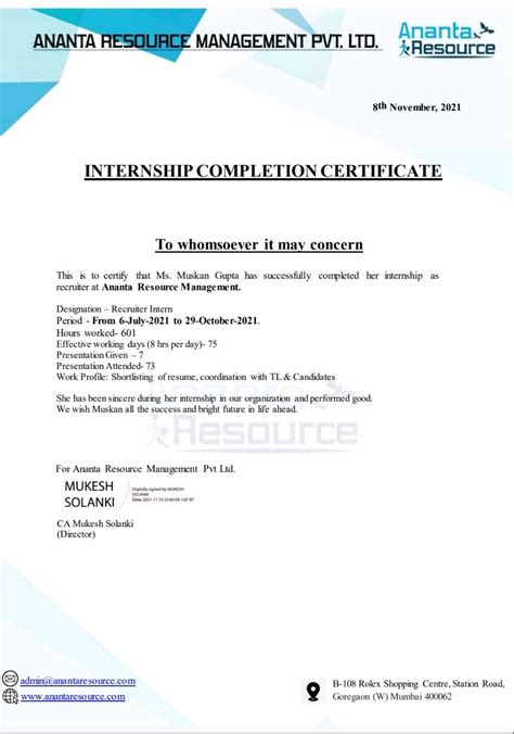 Muskan Gupta On Linkedin Work Share Internship Hr Recruitment