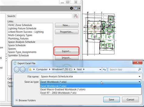 how to export revit data to excel ideate software