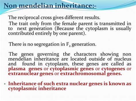 Cytoplasmic Inheritance And Male Sterility Pptx