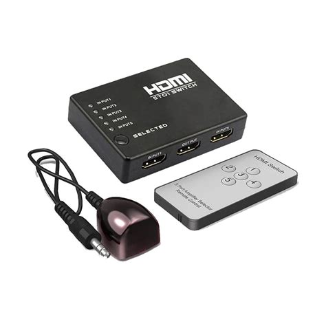 5 Port Hdmi Switch Çoklayıcı Full Hd 5 Giriş 1 Çıkış Kumandalı