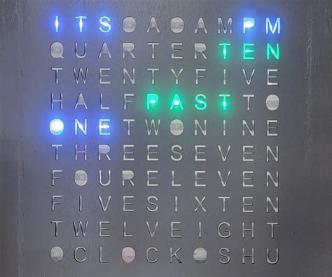 Homemade Word Clock 9 Steps With Pictures Instructables