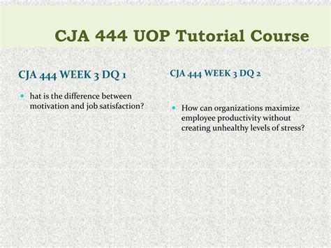 PPT CJA 394 UOP Tutorial Course Uoptutorial PowerPoint Presentation ID 7204709