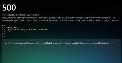 Crashes Webapp Immediately Unknown Tailwind Css Utility Class `outline