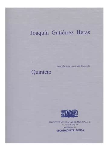 Quinteto Para Clarinete Y Cuarteto De Cuerda Partes Envío Gratis