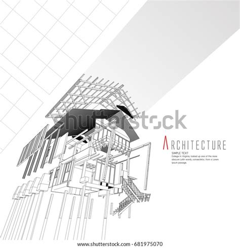 Exploded View Building Stock Vector Royalty Free 681975070 Shutterstock