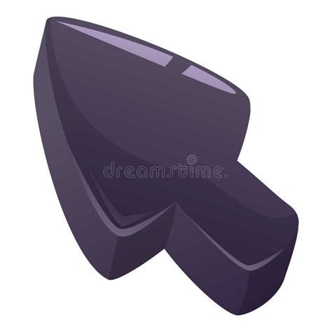 D Cursor Pointing Up Right In Isometric View Stock Illustration Illustration Of Isolated
