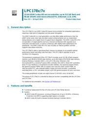 LPC1778 数据手册 微控制器芯片 百芯EMA