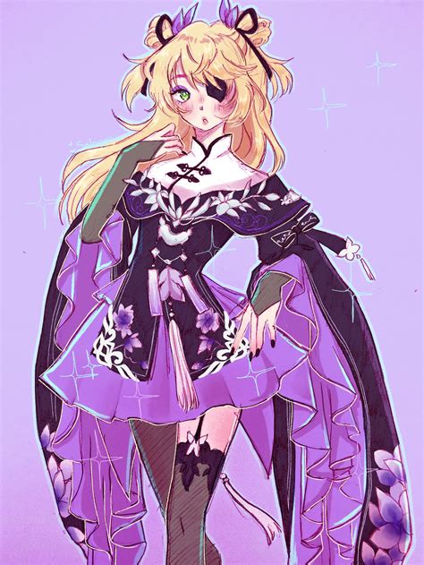 Fischl Genshin Impact Drawn By Solappii Danbooru