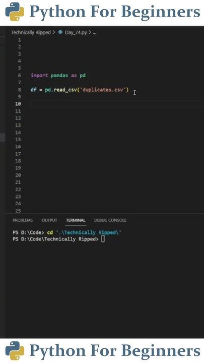 How To Remove Duplicate Rows In A Csv With Pandas Python For