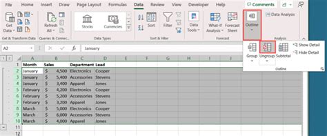 How To Group Rows In Microsoft Excel