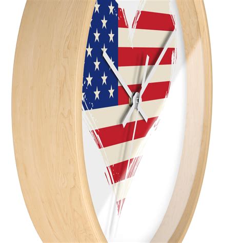 United States Flag Wall Clock American Flag Wall Clock Us Flag Home