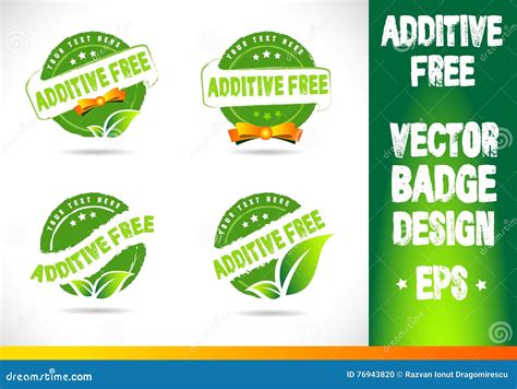 Additive Free Badge Vector Stock Vector Illustration Of Stamp 76943820