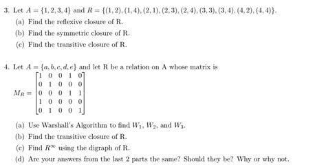 solved 3 let a 11 2 3 4 and r 1 2 1 4 2 1