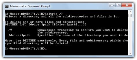 Deltree Command In Windows How To Setup