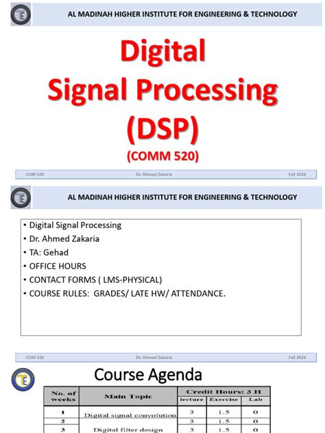 Lec 11 Pdf Signal Processing Telecommunications Engineering