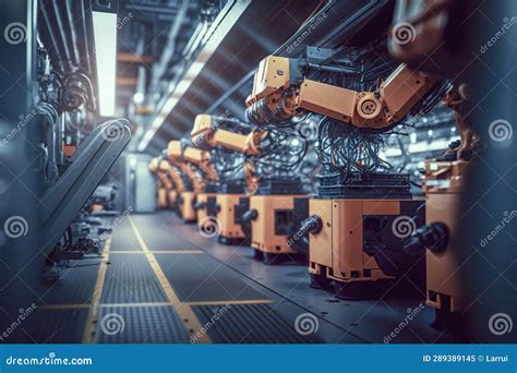 Revolutionizing Manufacturing The Rise Of Automated Assembly Line Robots Ai Generative Stock