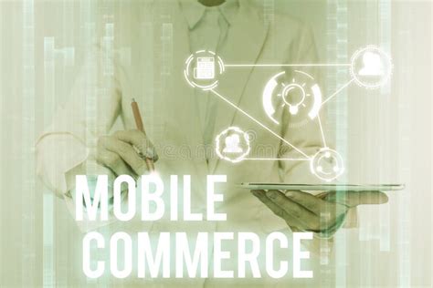 Text Caption Presenting Mobile Commerce Business Approach Using Mobile Phone To Conduct