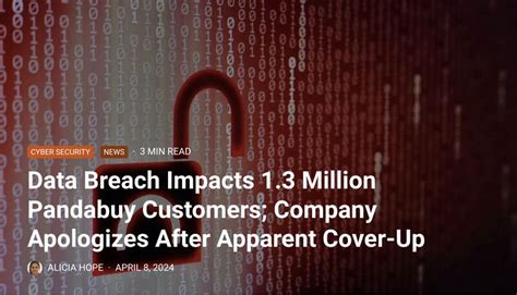 Pandabuy Hackers Exploited Api Vulnerabilities Traceable Posted On