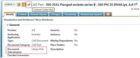 Using Autodesk Inventor Content Center With Windchill