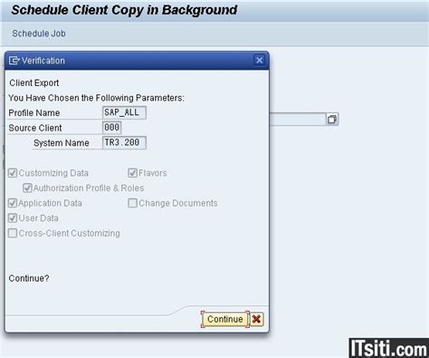 SAP Export Import Client Copy Steps
