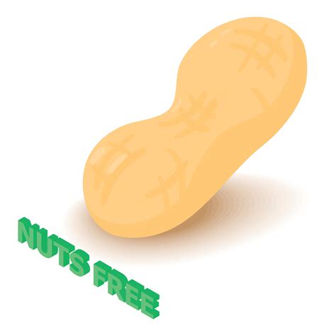 Nuts Allergen Free Icon Isometric Style 15282313 Vector Art At Vecteezy