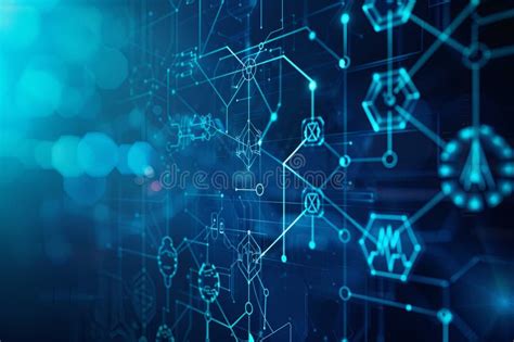 A Background Featuring A Dense Pattern Of Blue And Black Dots And Lines Creating A Visually