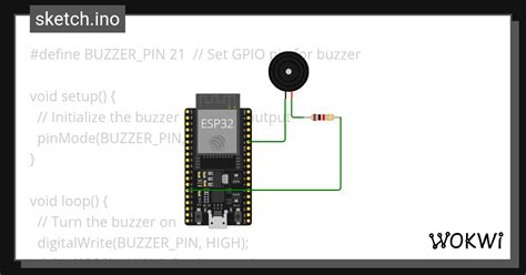 Buzzer Wokwi Esp32 Stm32 Arduino Simulator
